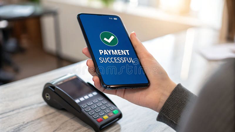 Mobile Payment Confirmation Success Screen Stock Illustration ...