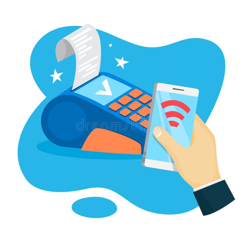 Mobile Payment. Digital Money Transaction through Device Stock Vector ...