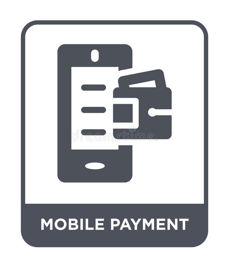 Mobile Payment Icon in Trendy Design Style. Mobile Payment Icon ...