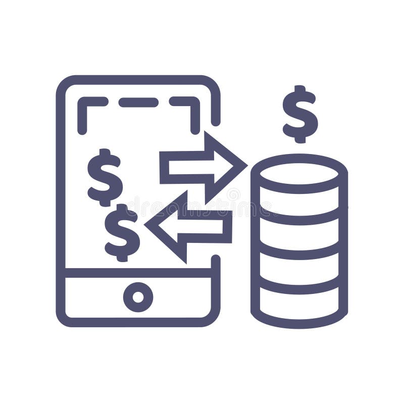 Mobile Payment Icon. Mobile Payment Vector Perfect Pixel Icon for ...