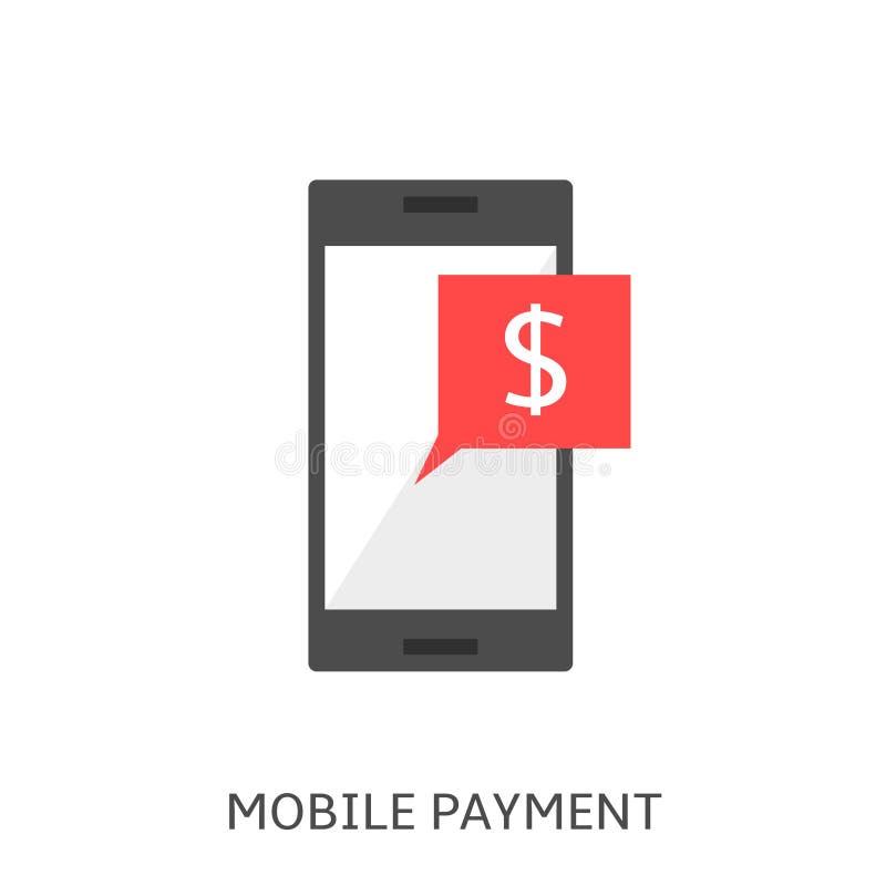Mobile payment icon Vector stock vector. Illustration of digital ...