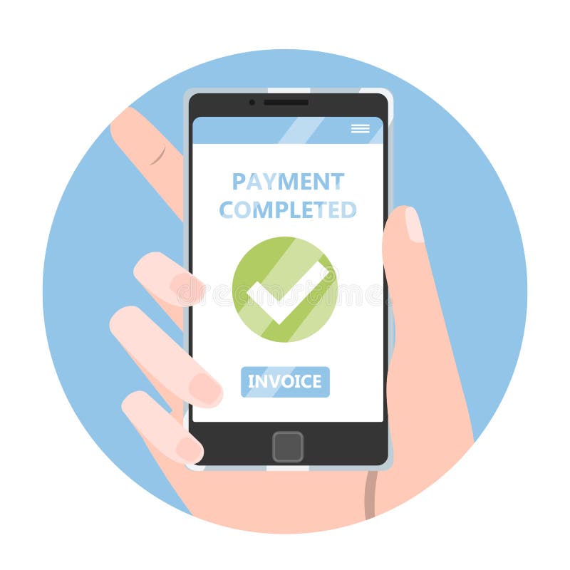Mobile Payment. Idea of a Digital Transaction Stock Vector ...