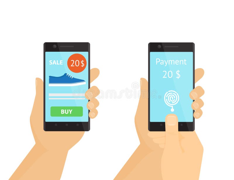 Mobile payment stock vector. Illustration of mobile, payment - 44741311