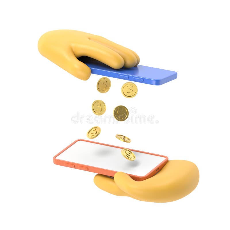 Mobile Payment Money Transfer Flat 3d Isometry Isometric Financial ...