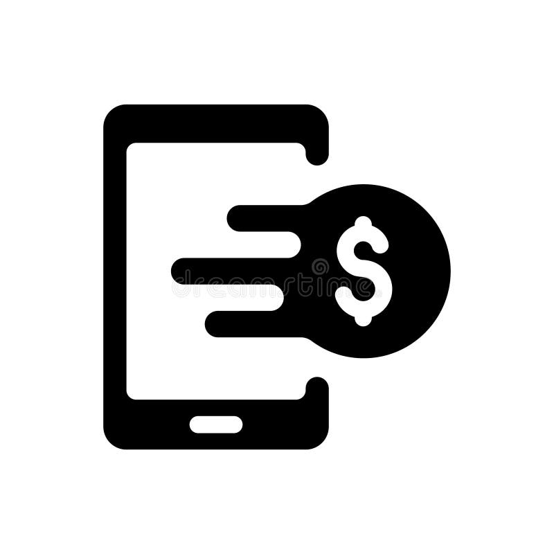 Mobile Payment send icon stock vector. Illustration of online - 215666464