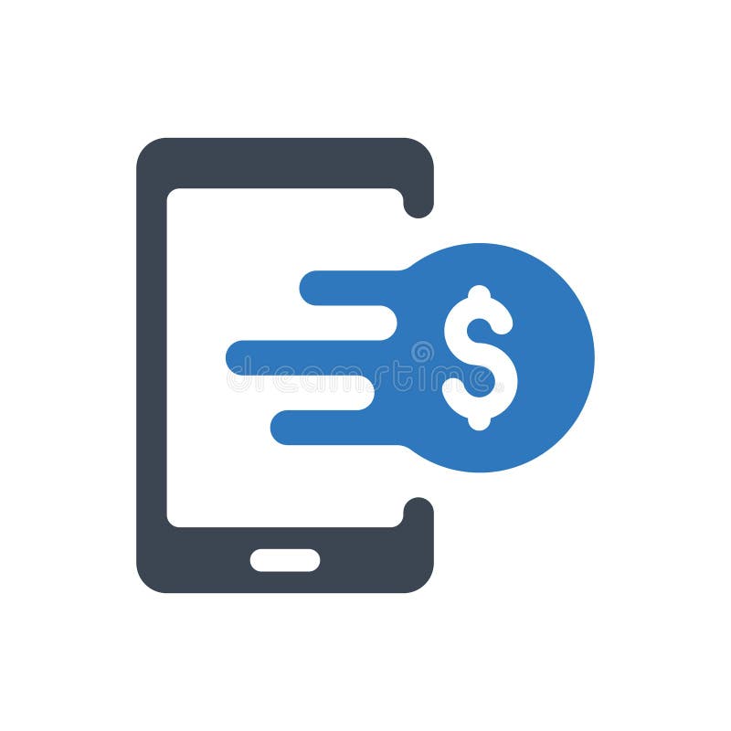 Mobile Payment send icon stock vector. Illustration of send - 215643950