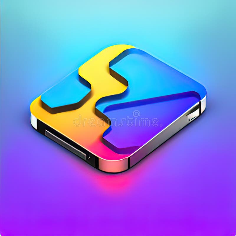 Mobile Payment Software App Style Icon. Generative AI. Stock ...