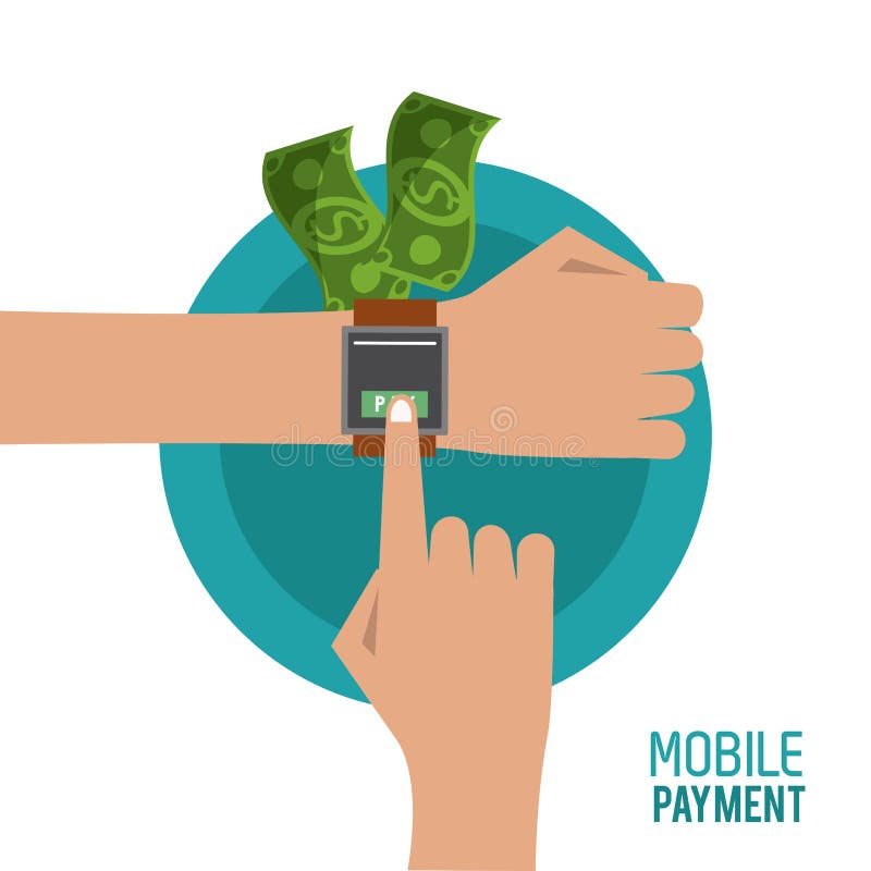 Mobile payment technology stock vector. Illustration of smart - 109201977