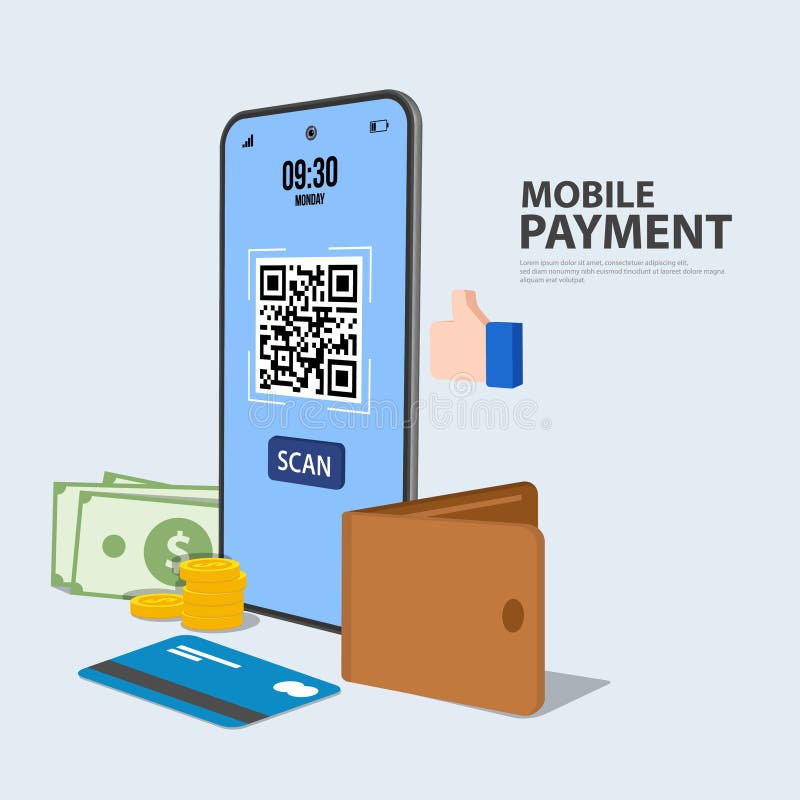 Phone App Pay Touch Identification Stock Illustrations – 104 Phone App ...