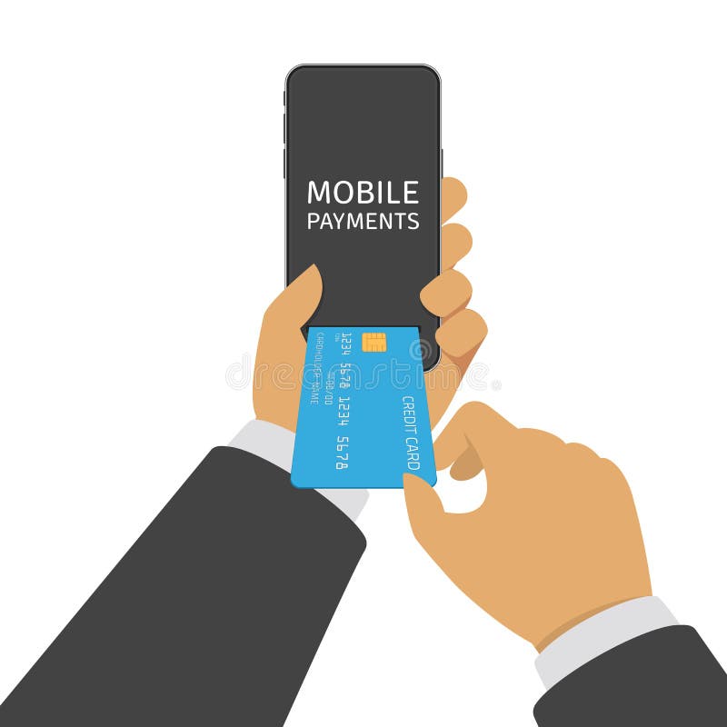 Mobile Payments Concept Illustration. Stock Vector - Illustration of ...