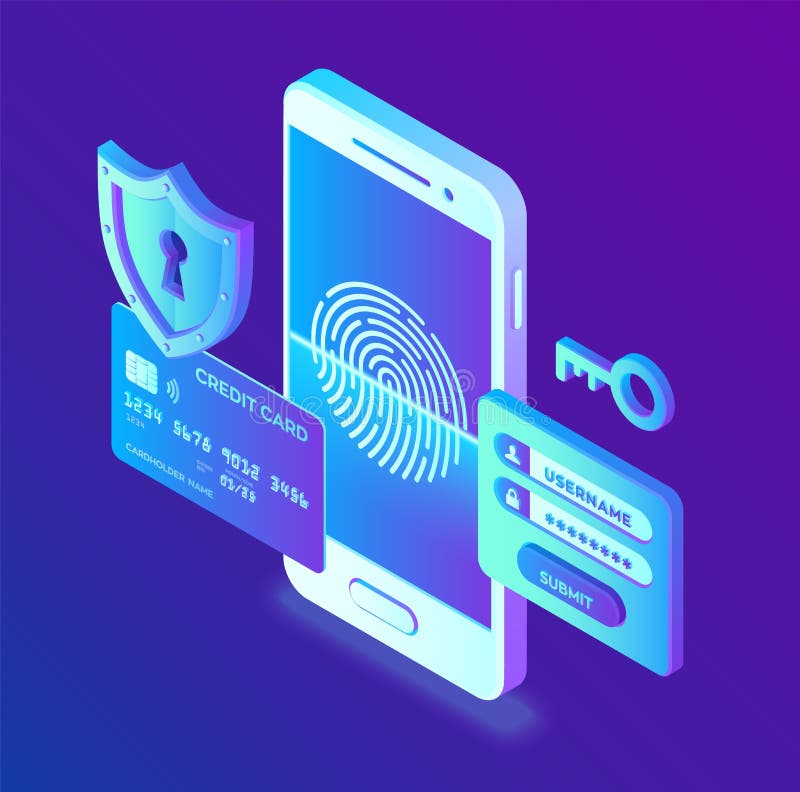 Mobile Payments. Data Protection Concept. Personal Data Protection ...