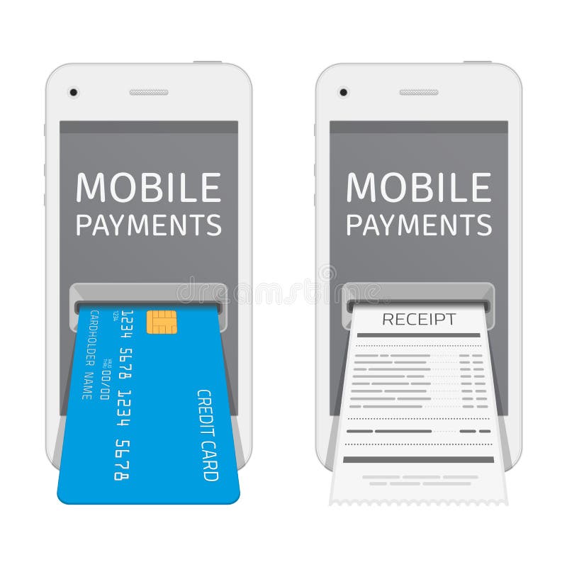 Mobile Payments Illustration. Stock Vector - Illustration of design ...