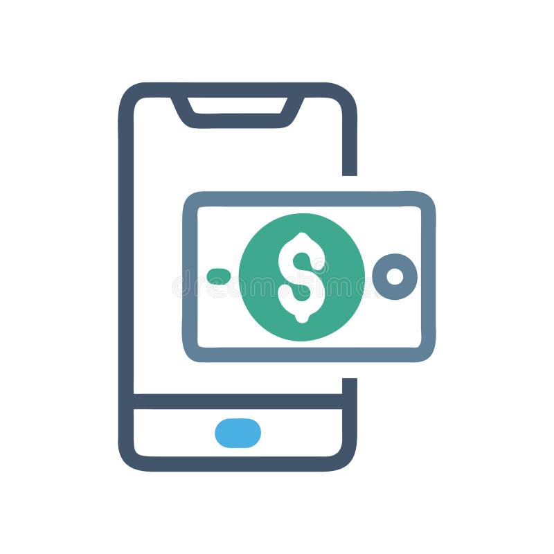 Mobile Payments Visual Icon Stock Vector - Illustration of opportunity ...