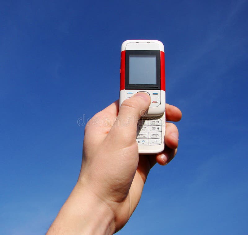 Mobile Cell Phone on Grass Outside Stock Photo - Image of design ...