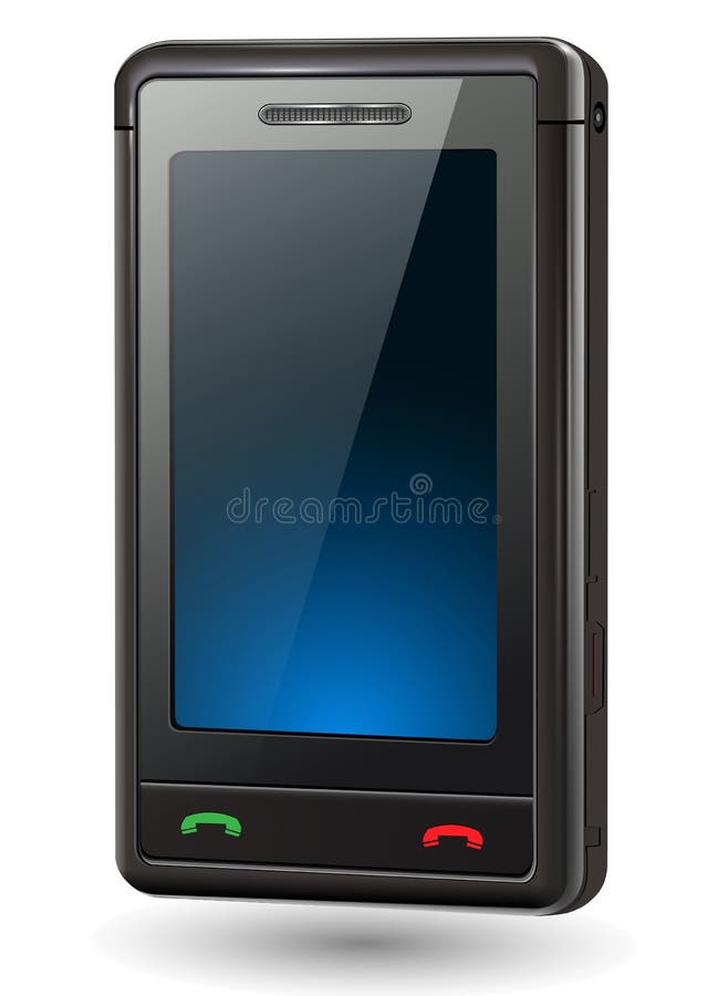 Mobile phone stock vector. Illustration of multimedia - 16097941