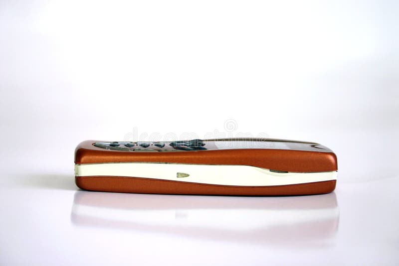 Side View of Cell Phone stock photo. Image of connections - 405414