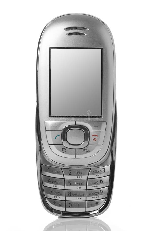 Cel phone stock photo. Image of phone, silver, mobile, telephone - 40632