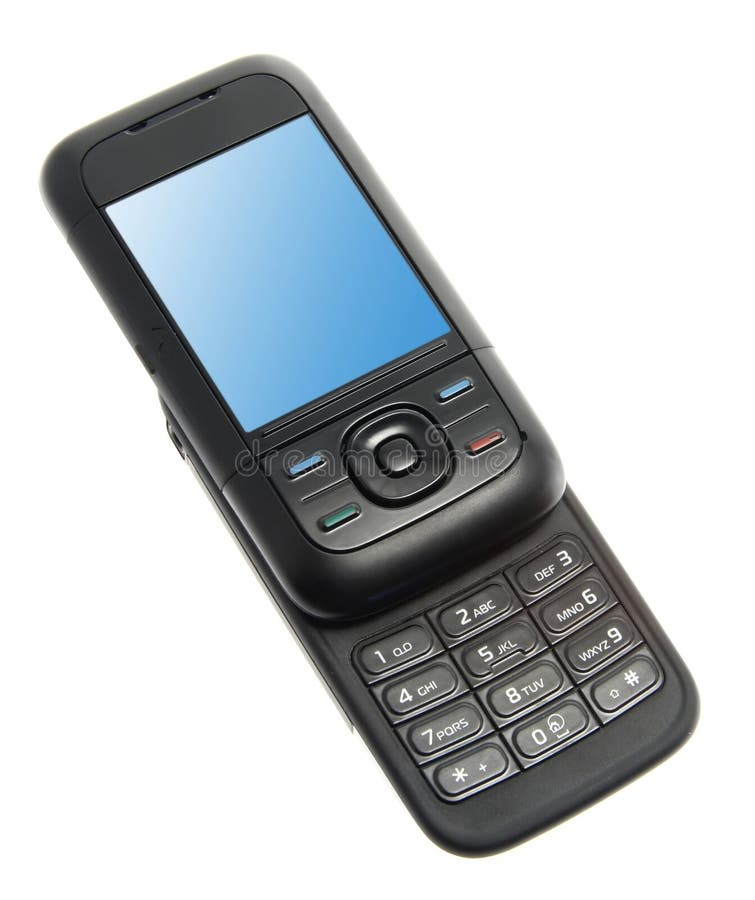 Isolated cell phone stock image. Image of message, phone - 329505