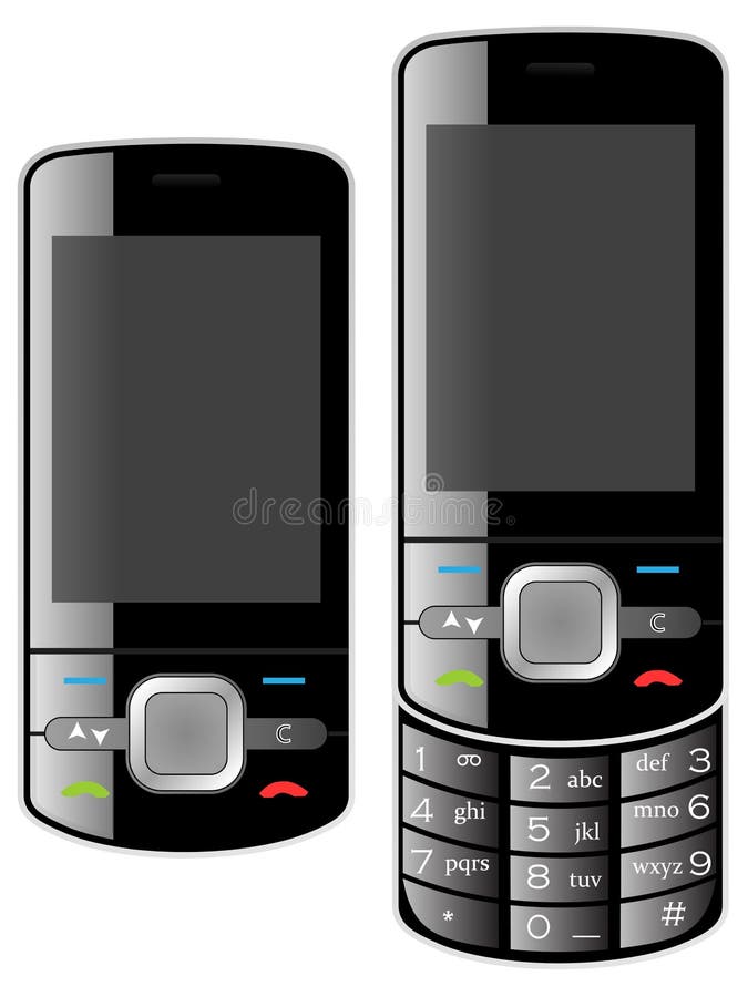 Mobile phone stock vector. Illustration of design, working - 5962460