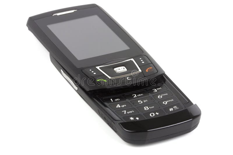 Black mobile phone stock image. Image of numbered, communication - 9854915