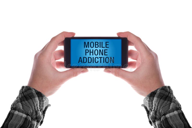 Mobile Phone Addiction stock image. Image of cell, networking - 49084173