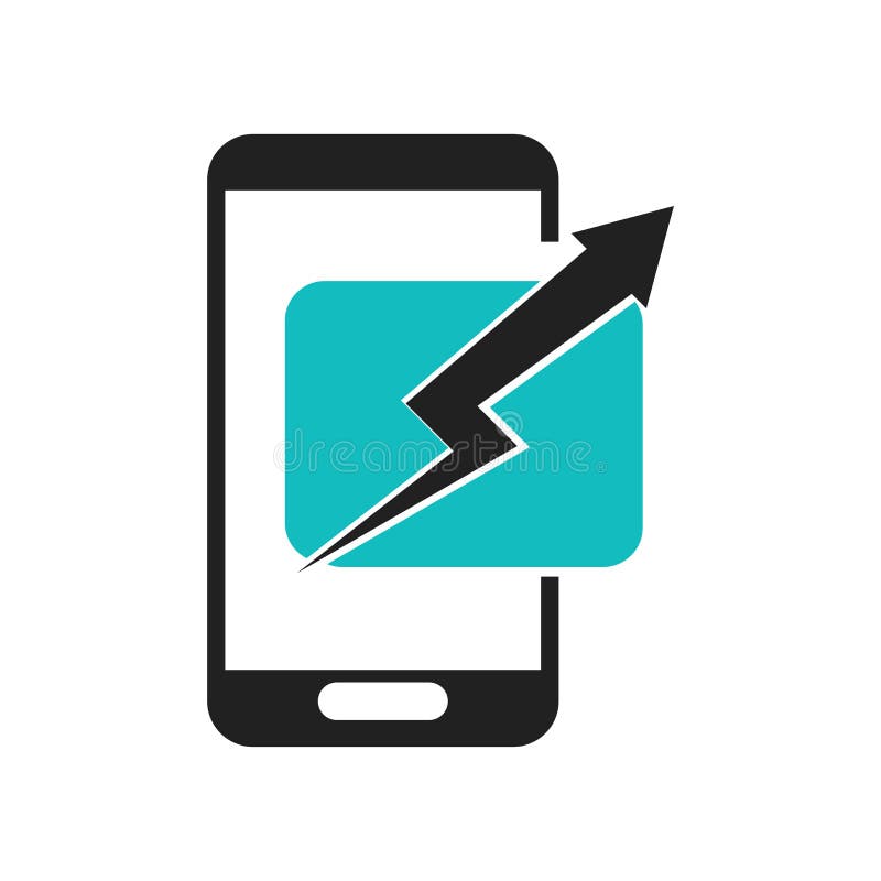 Mobile Phone Text Data Symbol Icon Vector Sign and Symbol Isolated on ...