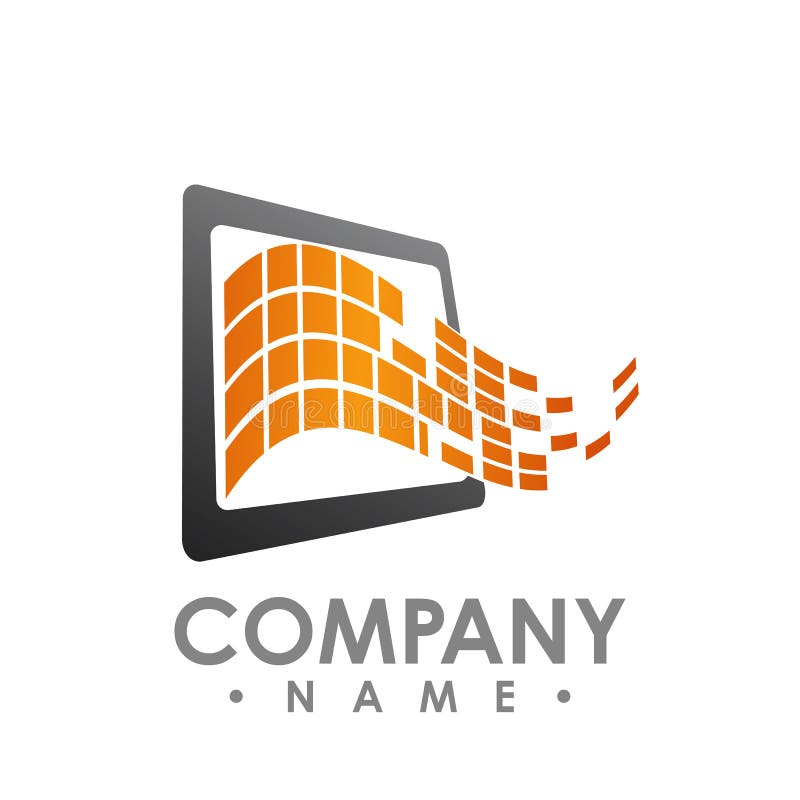 Mobile Phone App Center Logo Design Template Vector Stock Vector ...