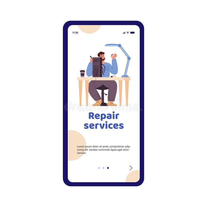 Mobile Phone App for Computer Repair Service Center with Professional ... Mobile Phone App for Computer Repair Service Center with Professional ...