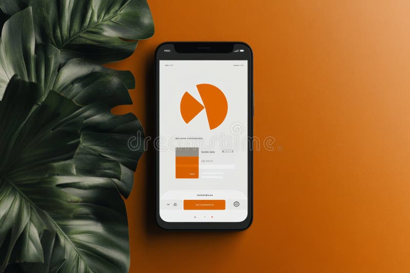 Mobile Phone App Interface with Modern Ui Design Template Stock Photo ...