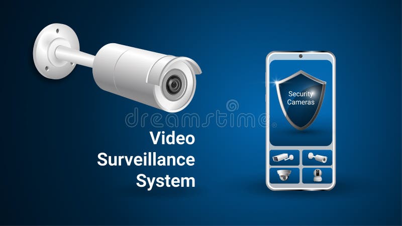 Mobile Phone with an App for Video Surveillance Systems. Realistic CCTV ...