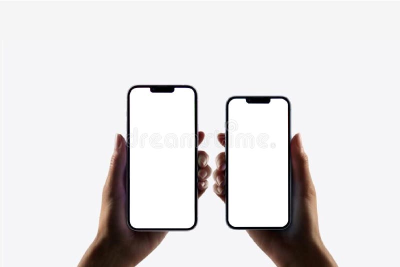 Mobile Phone Application Processing Screenshot Mockup Stock Photo ...