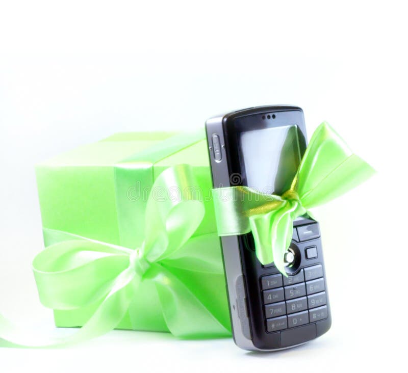 Special gift stock image. Image of occasion, silver, mobile - 1270521