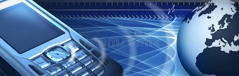 Mobile phone banner stock illustration. Illustration of schedule - 10210718