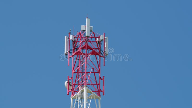 Signal Tower or Mobile Phone Tower with Dayligth. Modern Communication ...