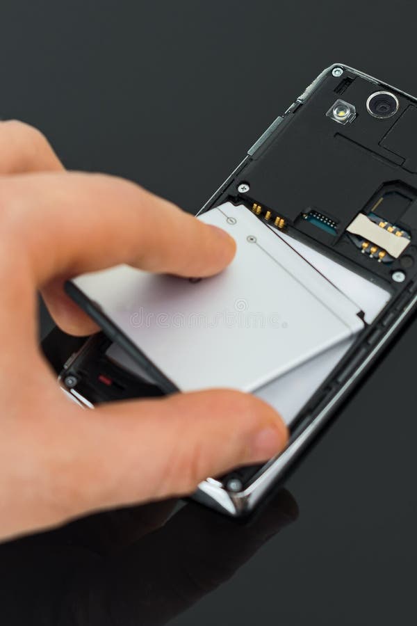 Mobile phone battery. stock photo. Image of lithium, handphone - 52004964