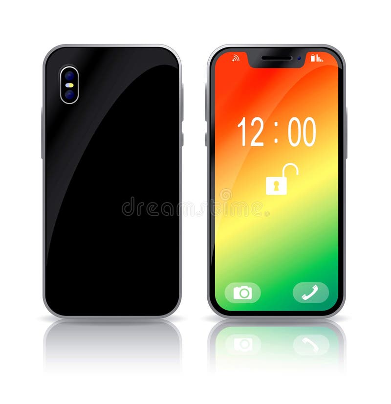 MOBILE PHONE stock vector. Illustration of black, multimedia - 100720509