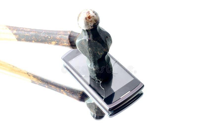 504 Smashed Hammer Mobile Phone Stock Photos - Free & Royalty-Free ...