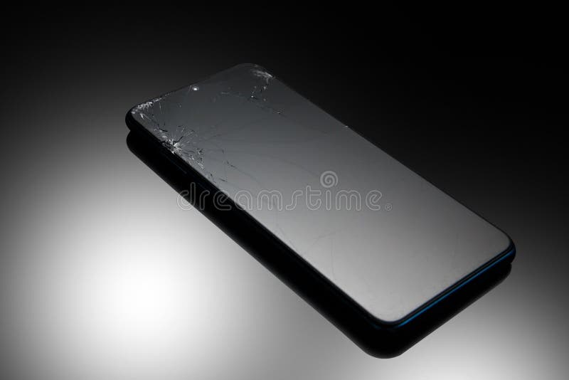 Broken Smartphone. Mobile Phone with a Broken Camera. Stock Image ...