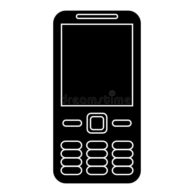 Mobile phone icon stock illustration. Illustration of modern - 73303468