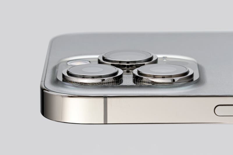 Mobile Phone Camera Close-up. Modern Technological Video and ...