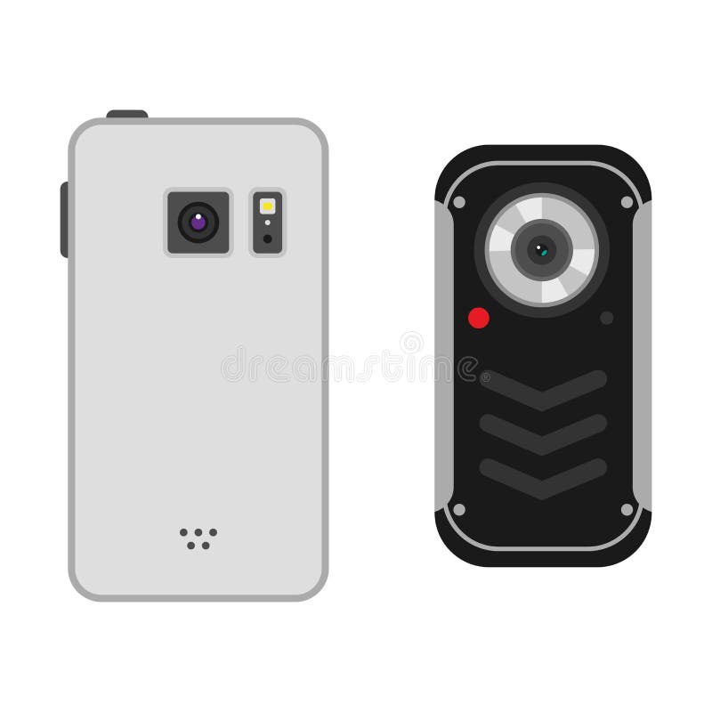 Mobile Phone Camera Vector Illustration. Stock Vector - Illustration of ...