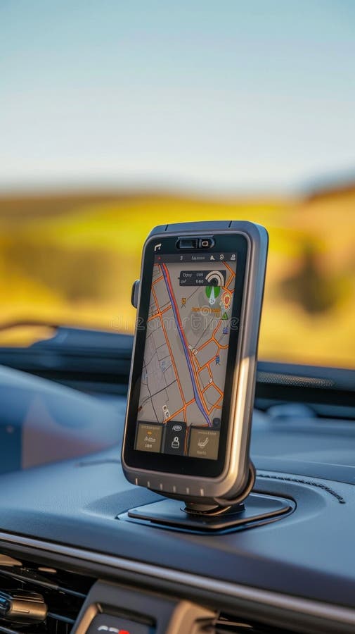 Mobile Phone on Car Dashboard, Essential Communication Device while ...
