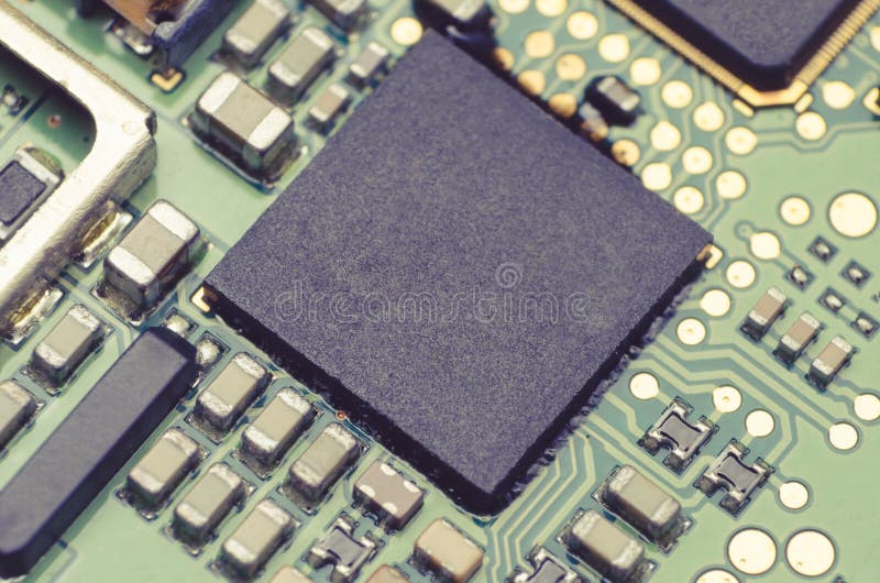Mobile Phone Chip Background Close-up Stock Photo - Image of electrical ...