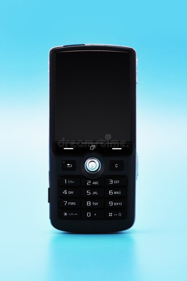 Smart Phone QWERTY Keypad Side View Left Stock Photo - Image of phone ...