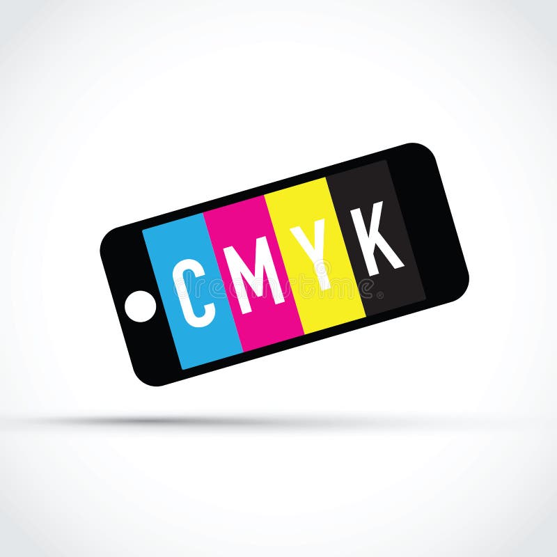 Mobile Phone Colour Selector Stock Illustration - Illustration of ...