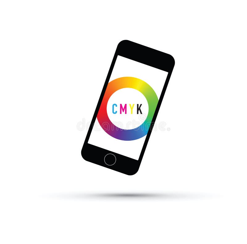 Mobile Phone Colour Selector Stock Illustration - Illustration of logo ...