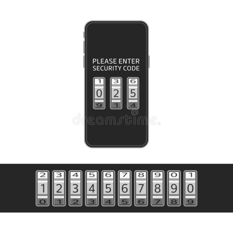 Mobile Number Lock Screen Stock Illustrations – 386 Mobile Number Lock ...