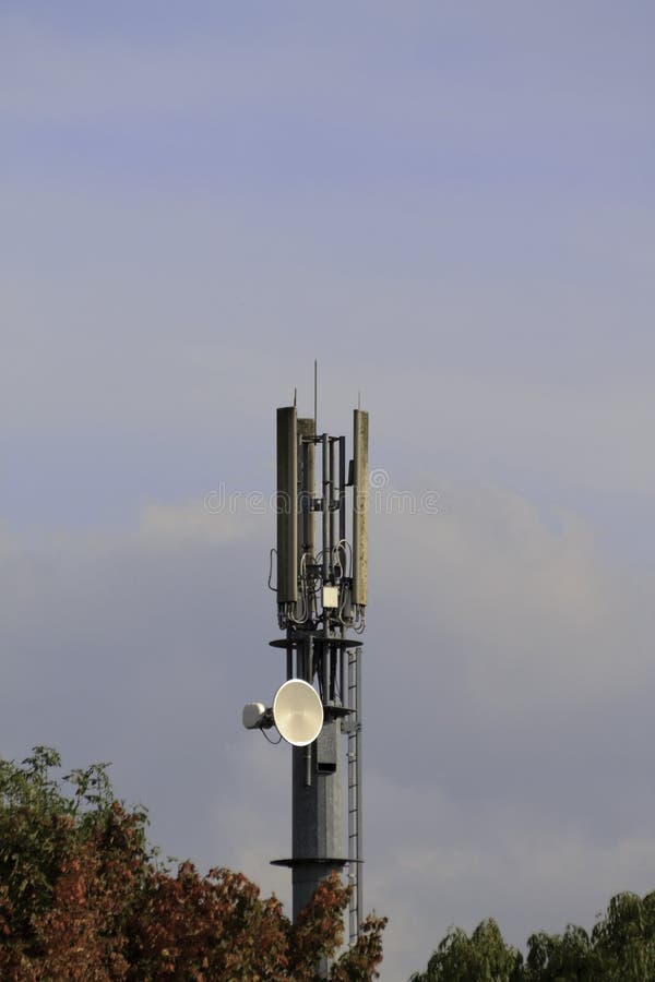 Mobile Phone Communication Antenna Stock Image - Image of phone ...