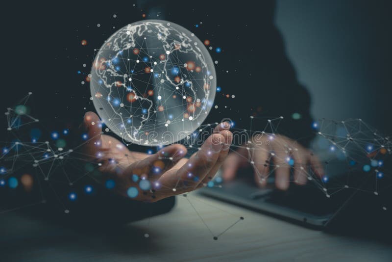 Mobile Phone Connection To the Global Network Internet, Business, Iot ...