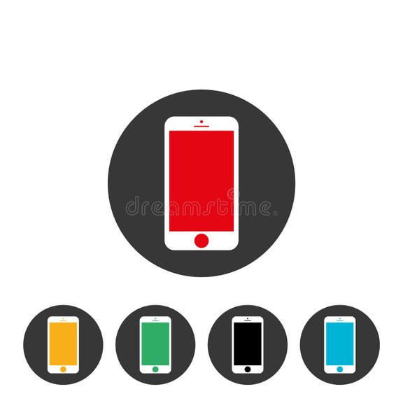 Mobile Phone or Contact Icon. Smartphone Contact or Call Icon Vector ...